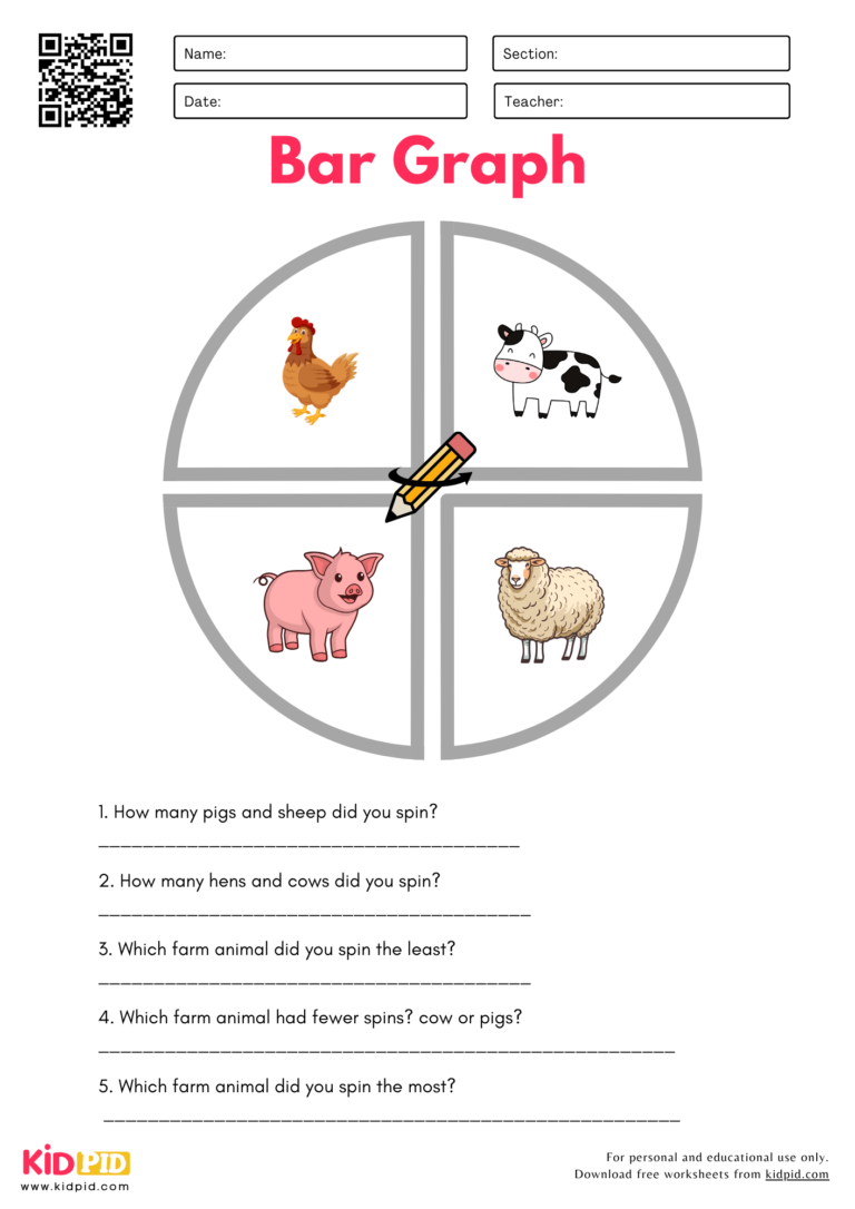 Data Analysis with Bar Graph Worksheet For Grade 3 - Kidpid