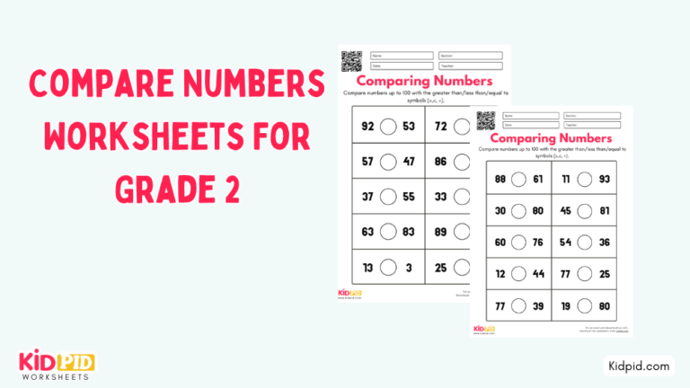 Compare Numbers Worksheets For Grade 2 - Kidpid