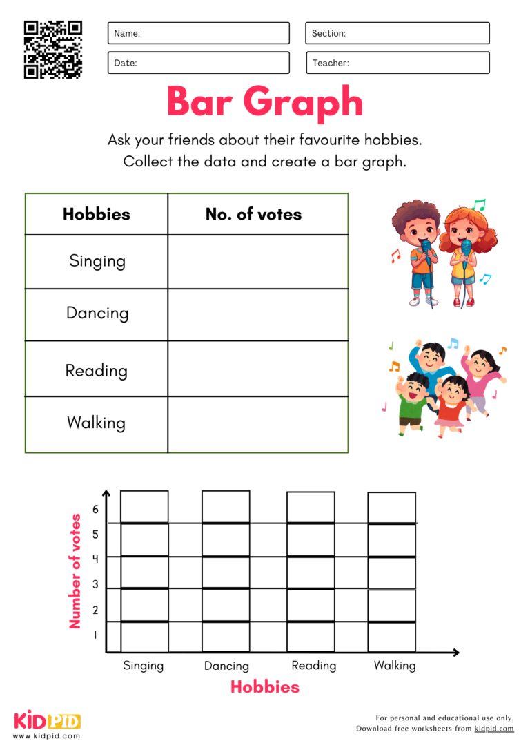 Data Collection & Graphs Worksheet For Grade 2 - Kidpid