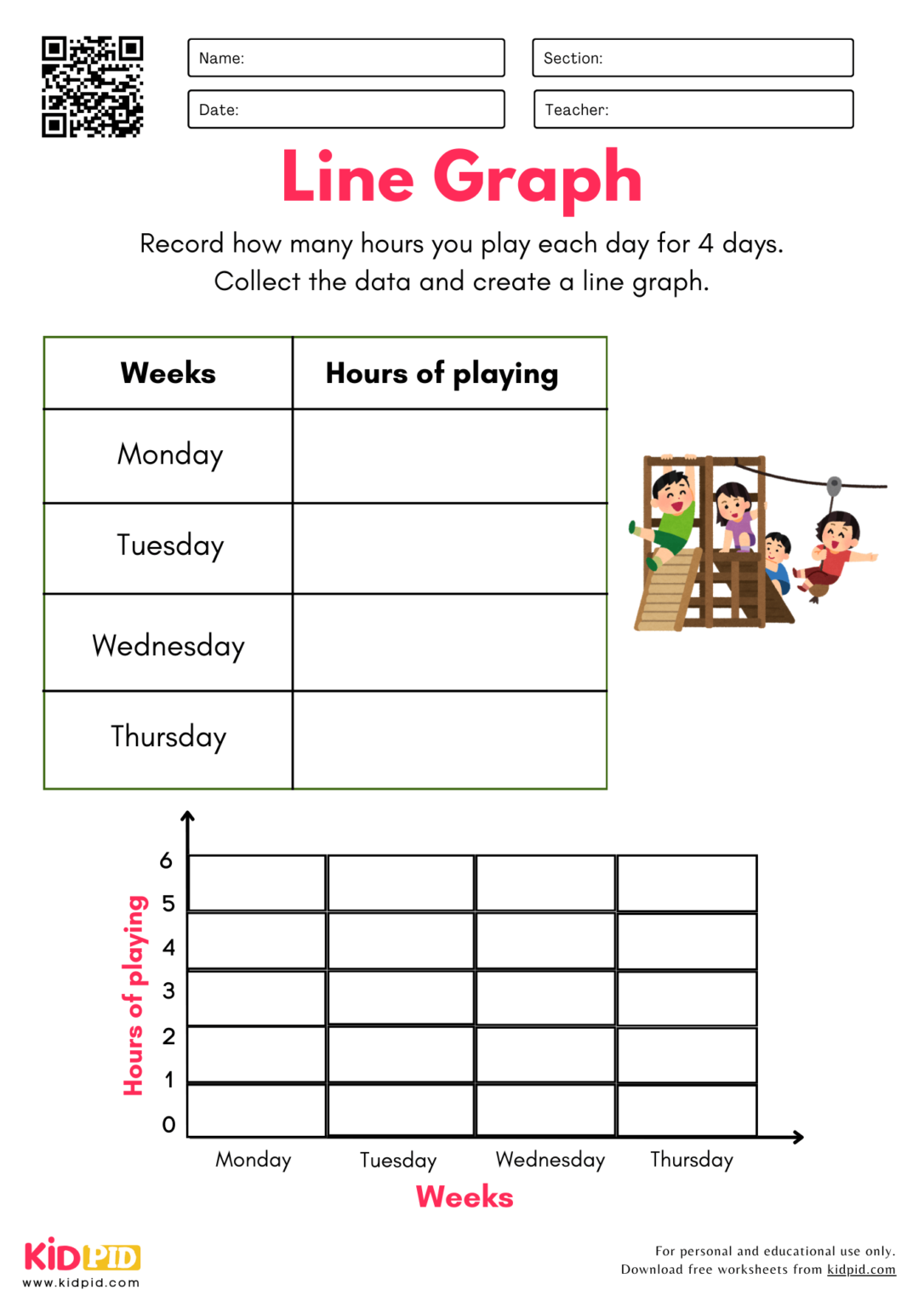 Data Collection & Graphs Worksheet For Grade 2 - Kidpid