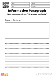 Informative Paragraph Writing Worksheet For Grade 1 - Kidpid