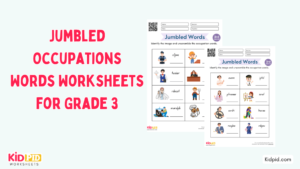 Jumbled Occupations Words Worksheet for Grade 3 - Kidpid