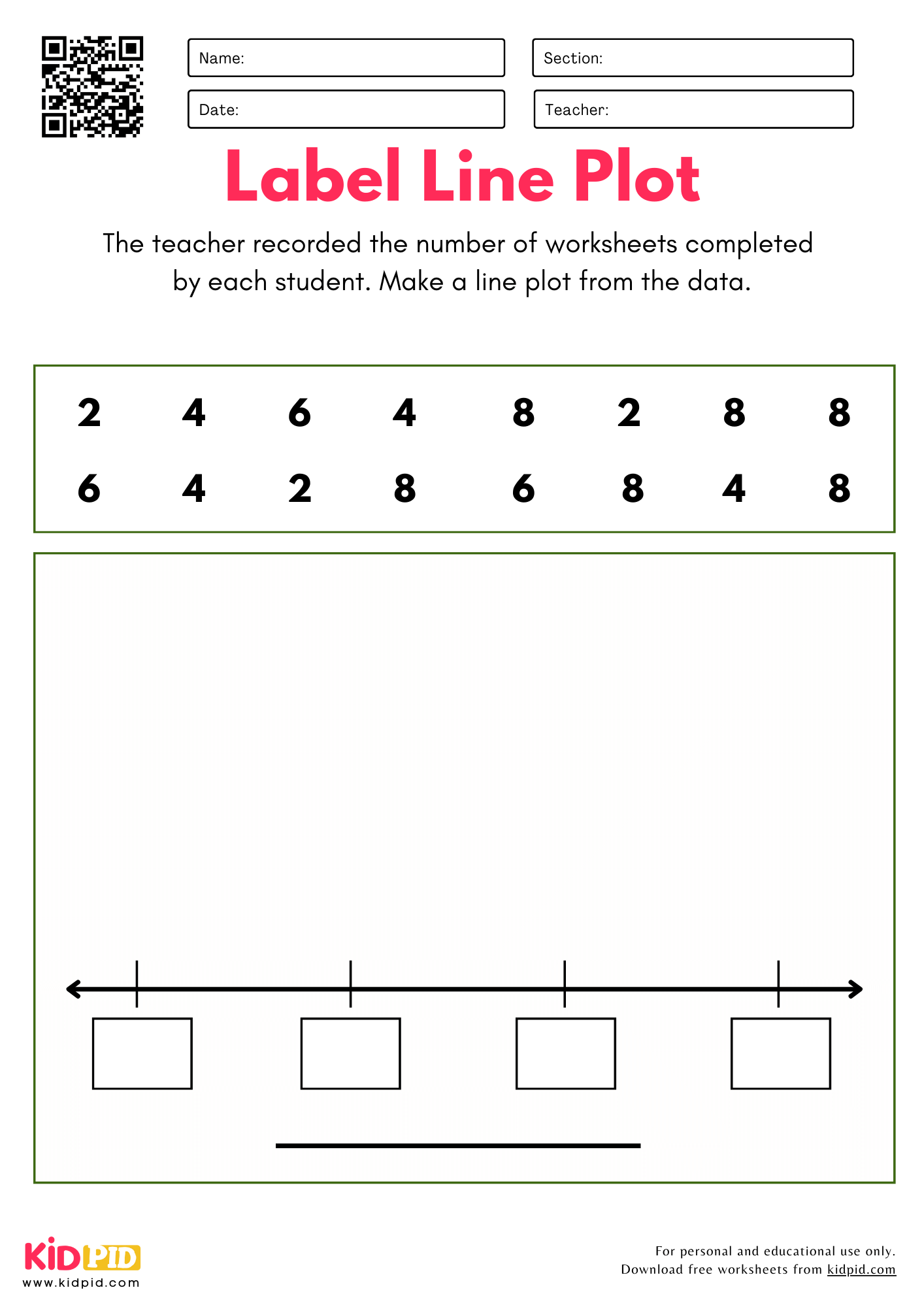 Labelling and Scaling Graphs Worksheet For Grade 3 - Kidpid