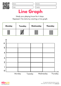 Line Graph & Tally Marks Worksheet For Grade 3 - Kidpid