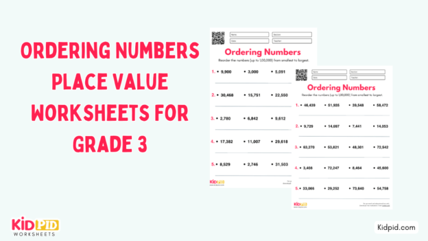 Ordering Numbers Place Value Worksheet For Grade 3 - Kidpid