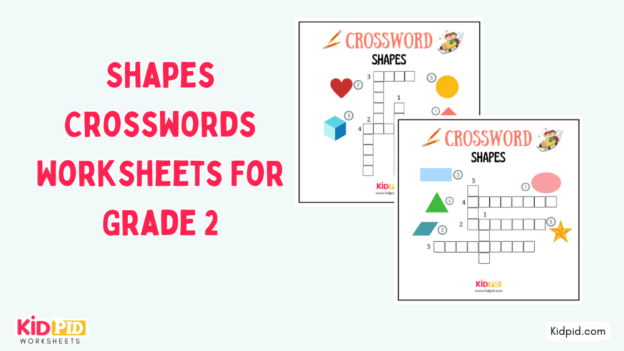 Shapes Crosswords Worksheet For Grade 2 - Kidpid