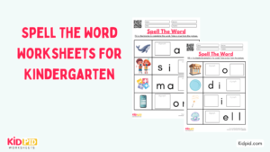 Spell The Word Worksheet For Kindergarten - Kidpid