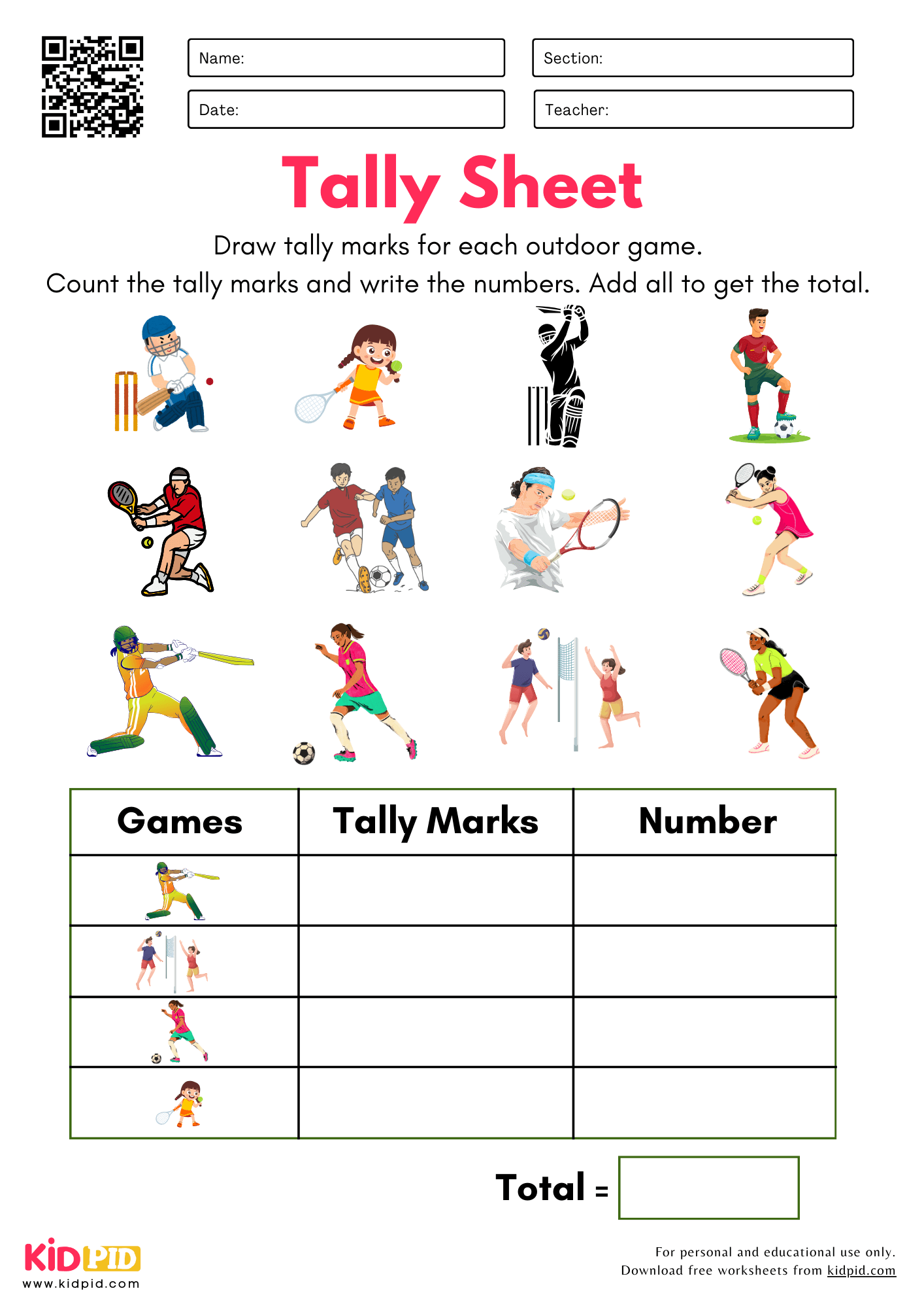 Tally Mark Worksheets For Grade 2 - Kidpid