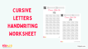 Cursive Letters Handwriting Worksheet - Kidpid