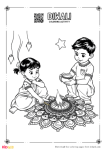 Diwali Coloring Pages For Kids - Kidpid