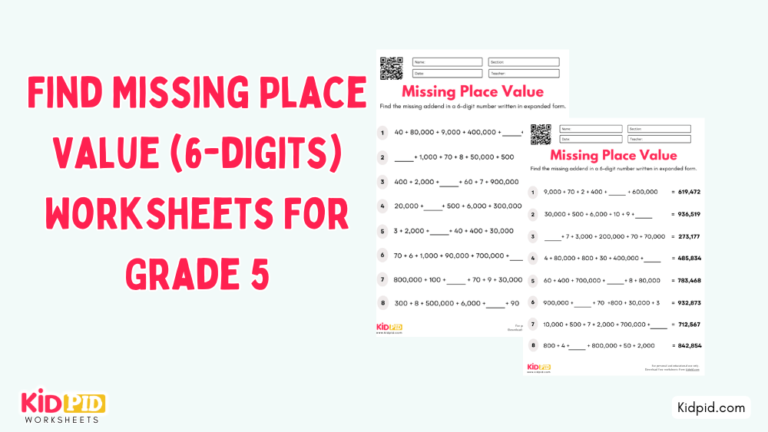 Comparing Numbers Worksheet For Grade 3 - Kidpid