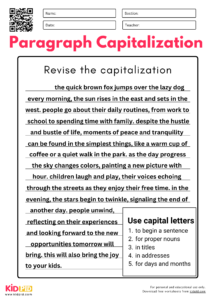 Capitalization Worksheet For Grade 3 - Kidpid