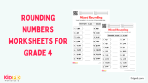 Rounding Numbers Worksheet For Grade 4 - Kidpid