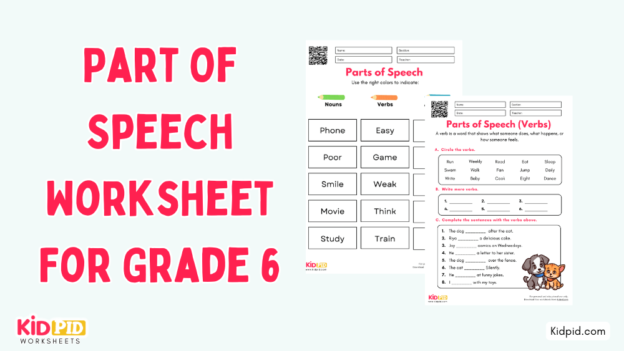 Part Of Speech Worksheet For Grade 6 - Kidpid