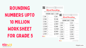 Rounding Numbers Worksheet For Grade 5 - Kidpid