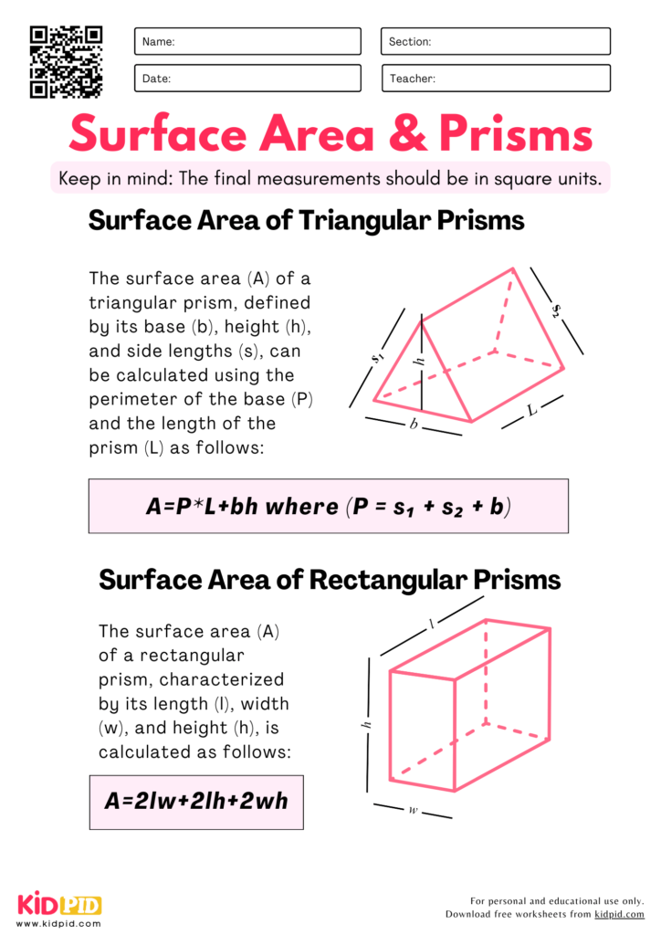 Geometry Worksheets For Grade 6 - Kidpid