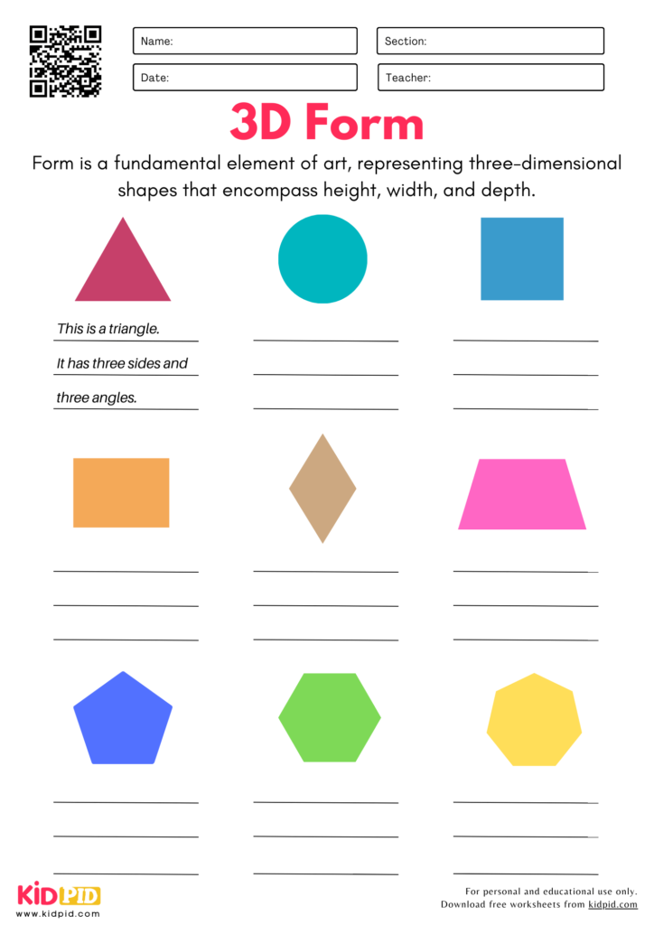 Geometry Worksheets For Grade 2 - Kidpid