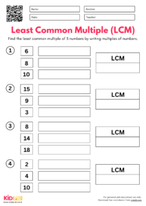 Factoring Worksheets for Grade 6 - Kidpid