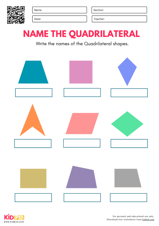 Geometry Worksheets For Grade 3 - Kidpid