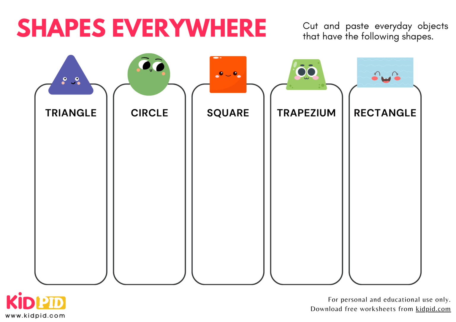 Geometry Worksheets For Grade 2 - Kidpid