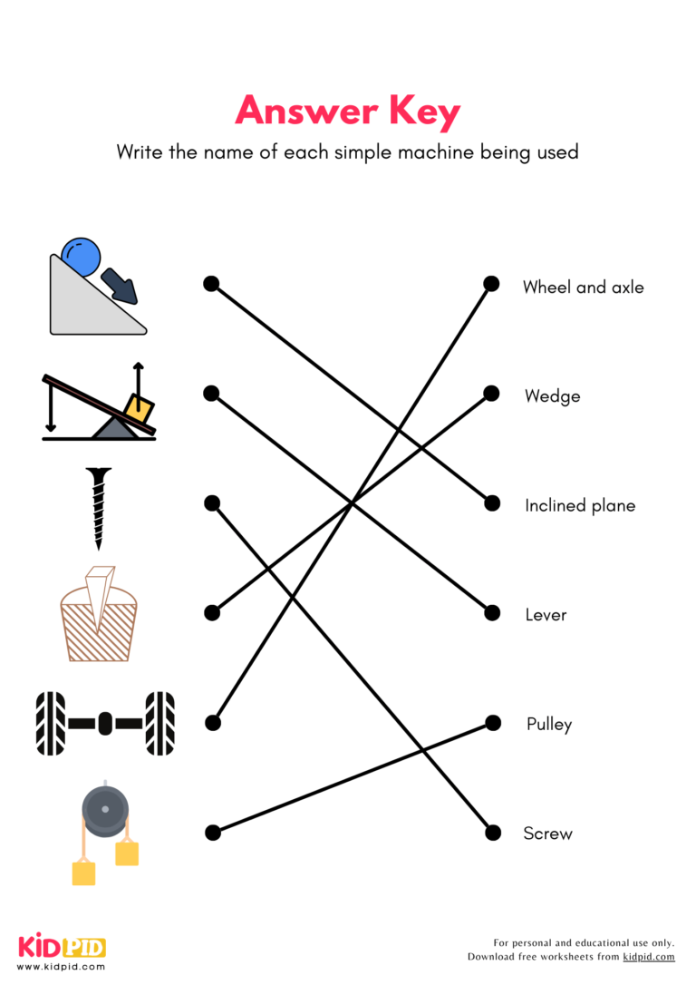 Forces & Machines Worksheet For Grade 2 - Kidpid