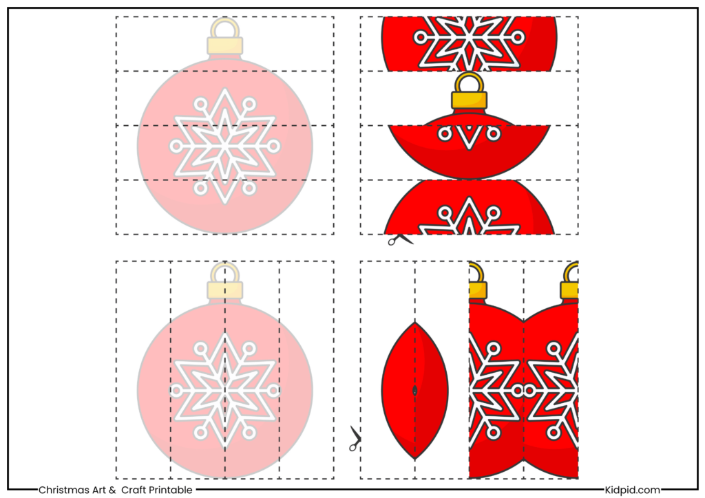 Christmas Art & Craft Cut Out Printables - Kidpid