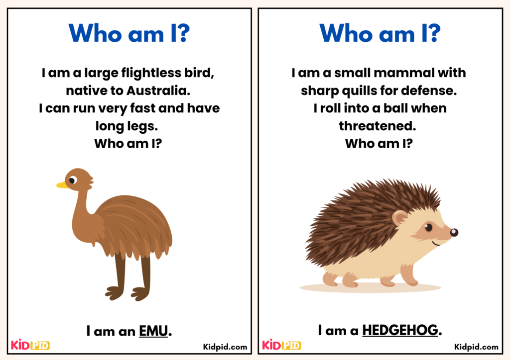 Easy Animal Riddles for Kids - Kidpid
