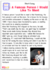 Essay - A Famous Person I Would like to Meet - Kidpid