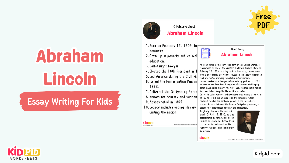 Essay - Abraham Lincoln - Kidpid