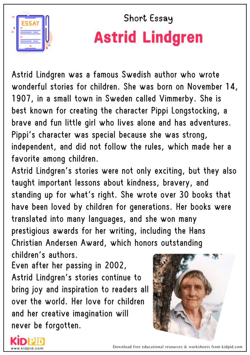 Essay - Astrid Lindgren - Kidpid
