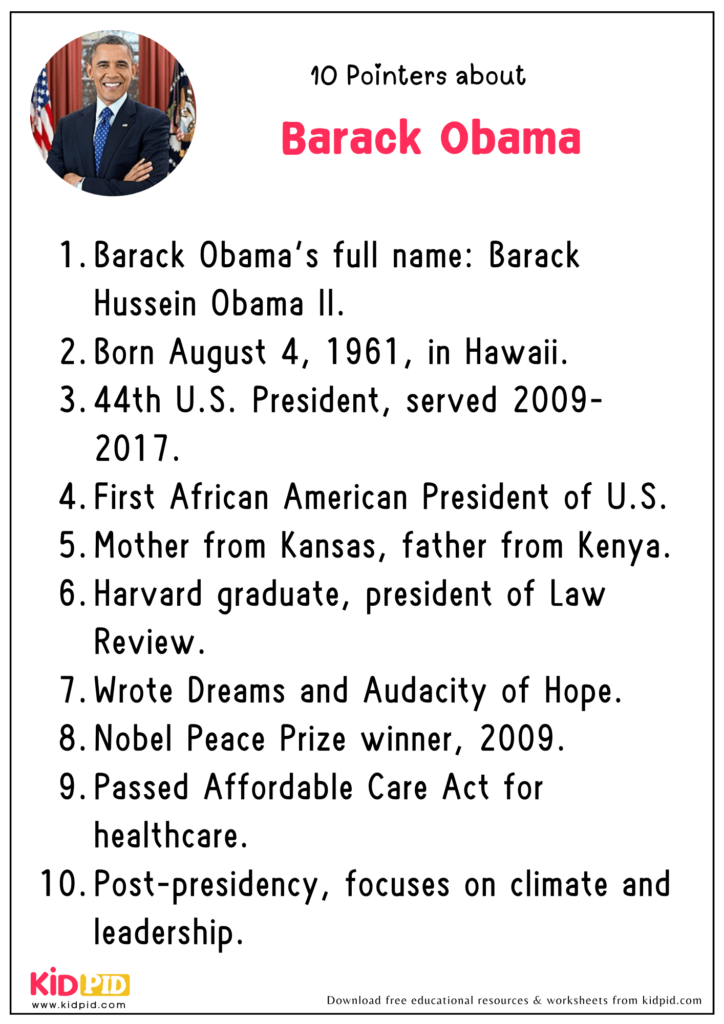 Essay - Barack Obama - Kidpid