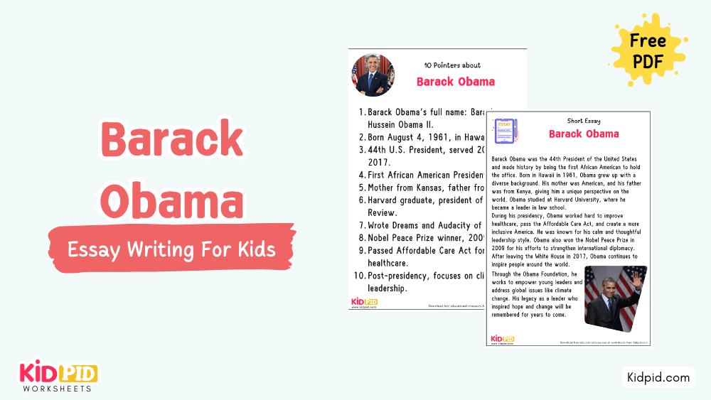 Essay - Barack Obama - Kidpid