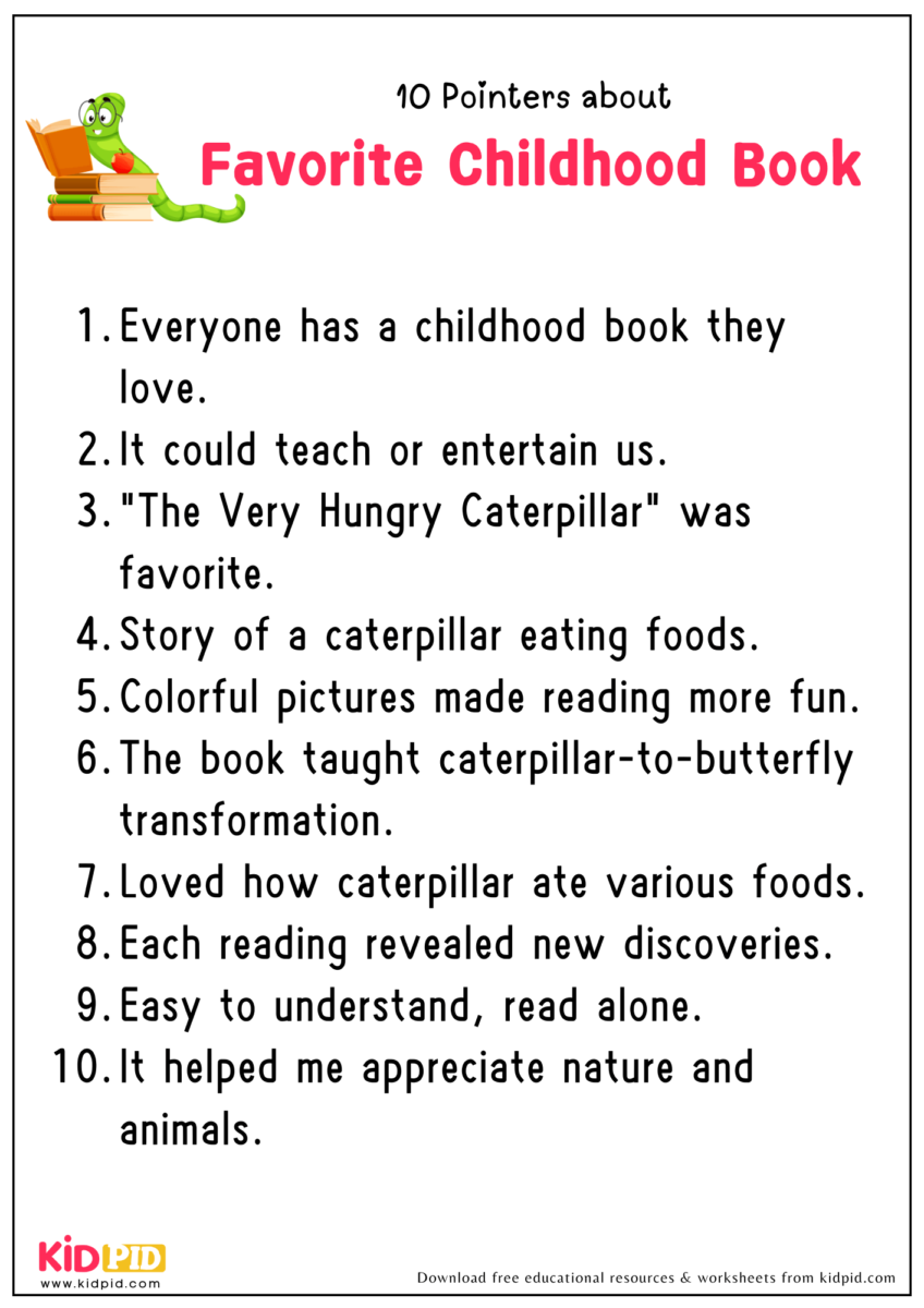 Essay - Favorite Childhood Book - Kidpid