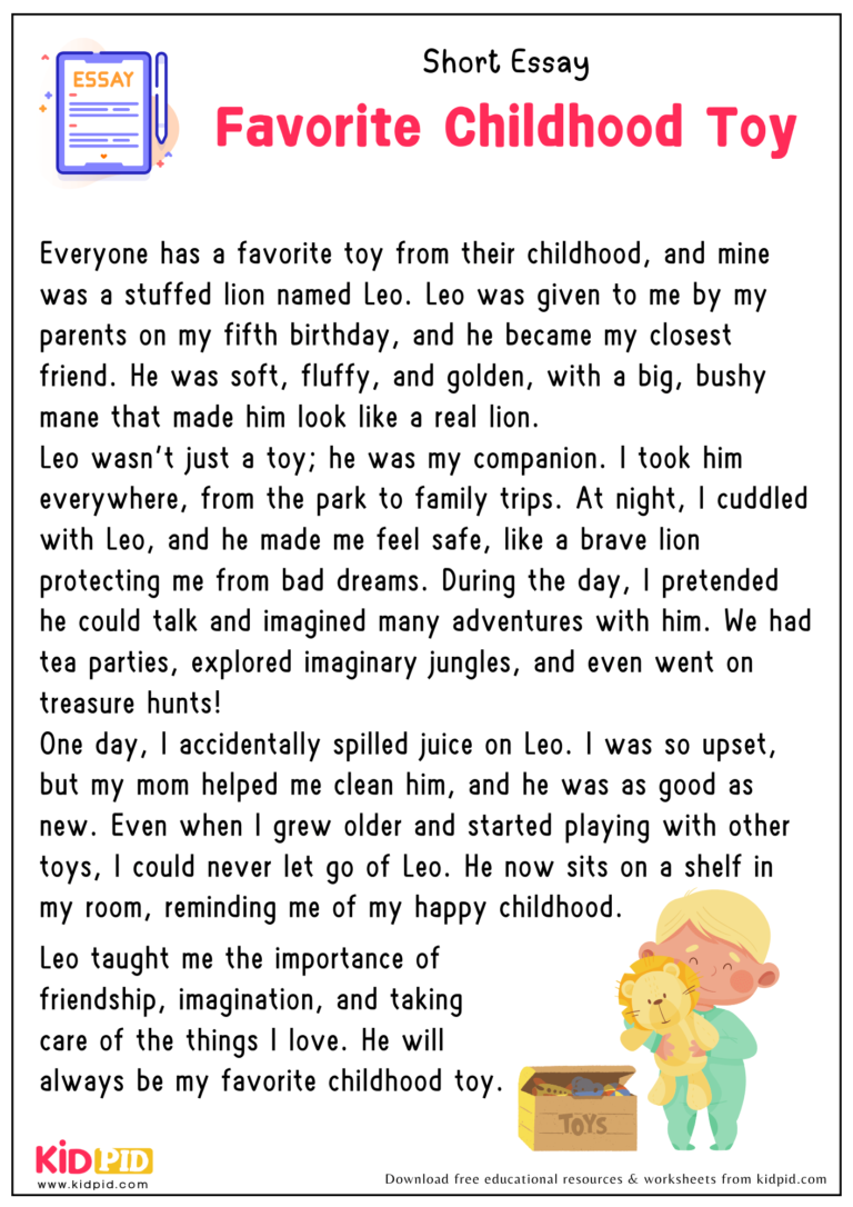 Essay - Favorite Childhood Toy - Kidpid