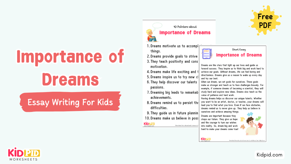 Essay - Importance of Dreams - Kidpid
