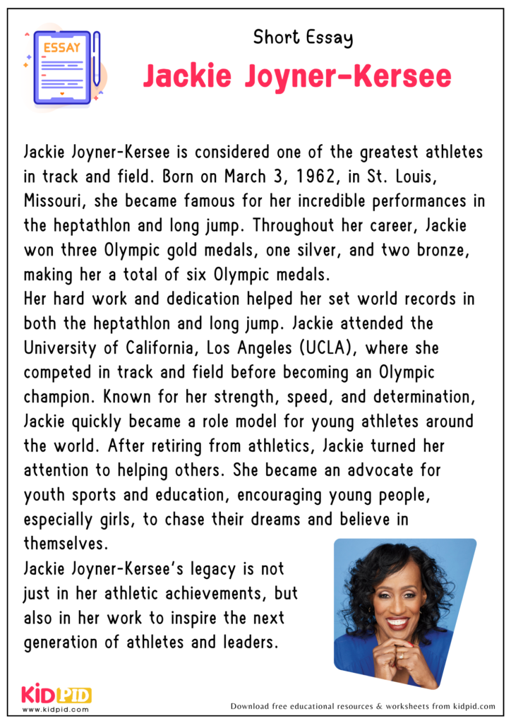 Essay - Jackie Joyner-Kersee - Kidpid