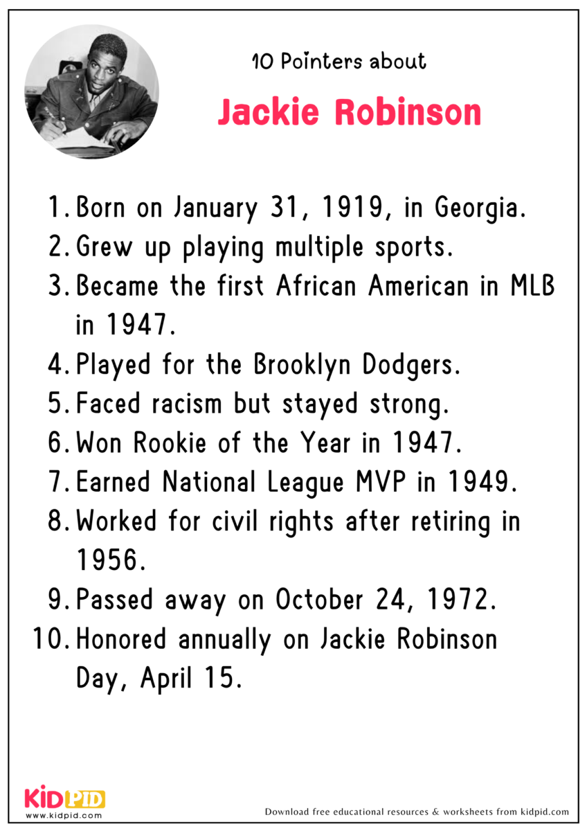 Essay - Jackie Robinson - Kidpid