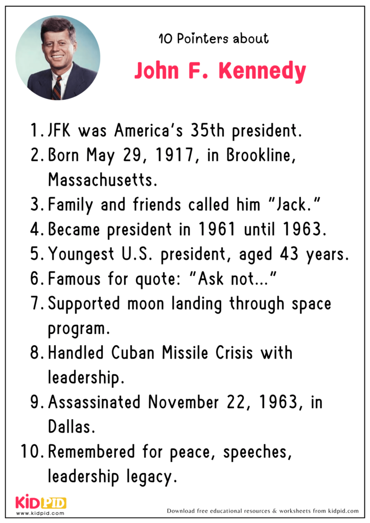 Essay - John F. Kennedy - Kidpid