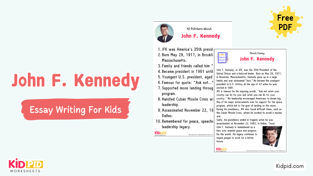 Essay - John F. Kennedy - Kidpid
