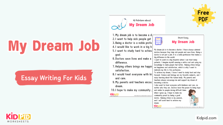 Essay - My Dream Job 'Doctor' - Kidpid
