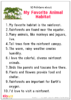 Essay - My Favorite Animal Habitat - Kidpid
