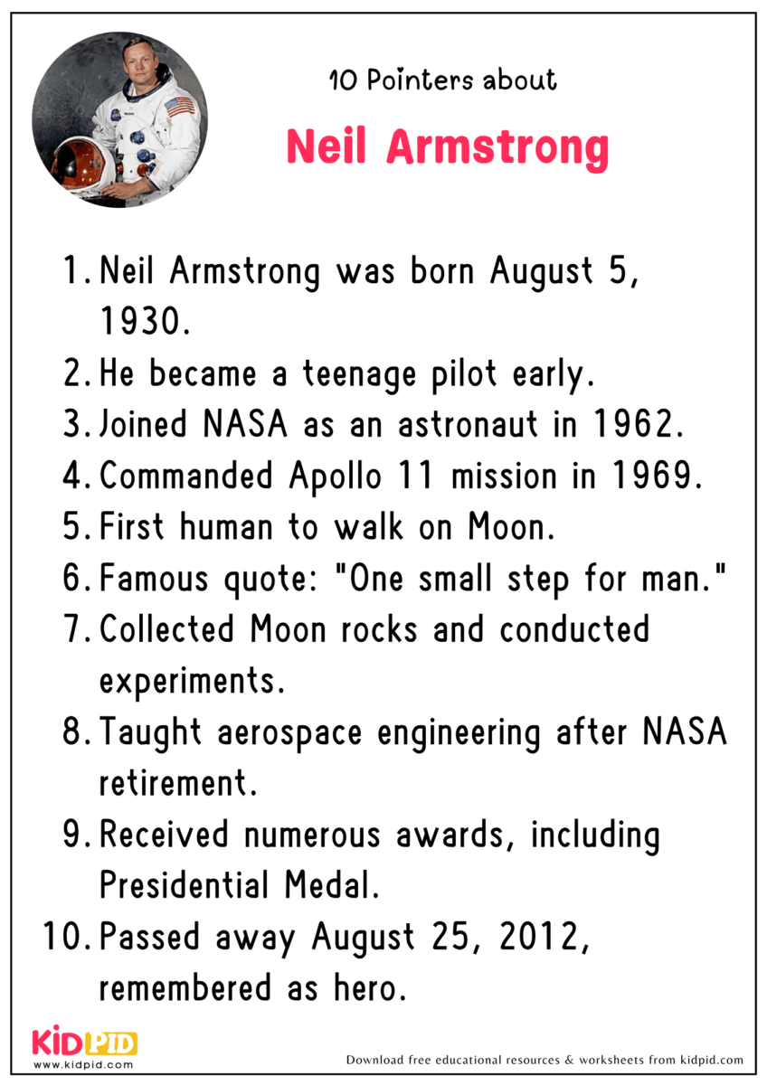 Essay - Neil Armstrong - Kidpid