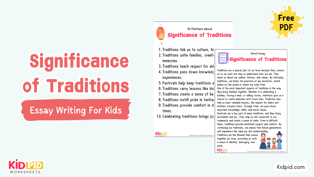 Essay - Significance of Traditions - Kidpid