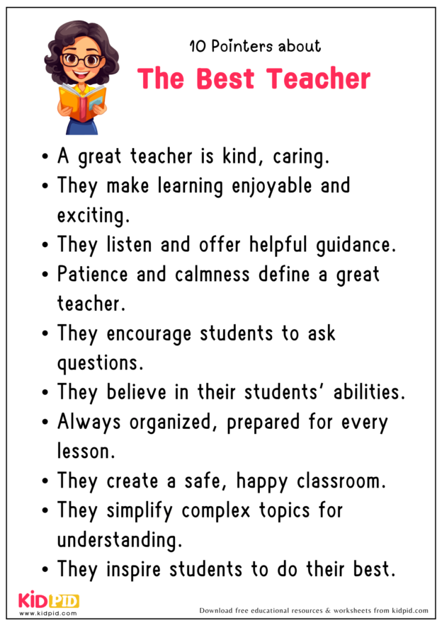 Essay - The Best Teacher - Kidpid