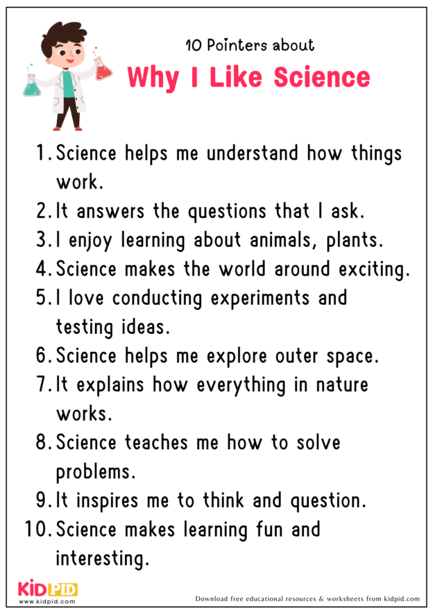 Essay - Why I Like Science - Kidpid