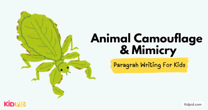 Paragraph on 'Animal Camouflage and Mimicry' - Kidpid