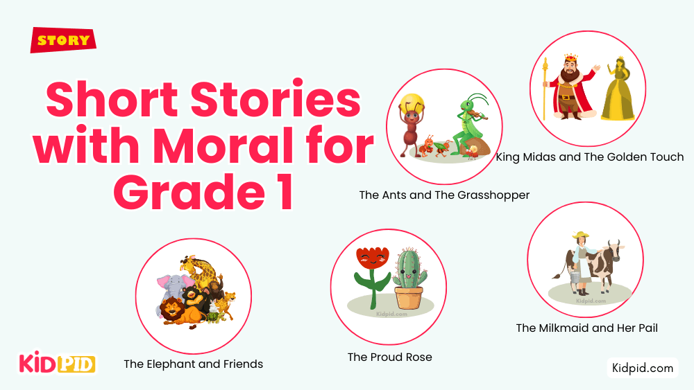 Short Stories with Moral for Grade 1 - Kidpid