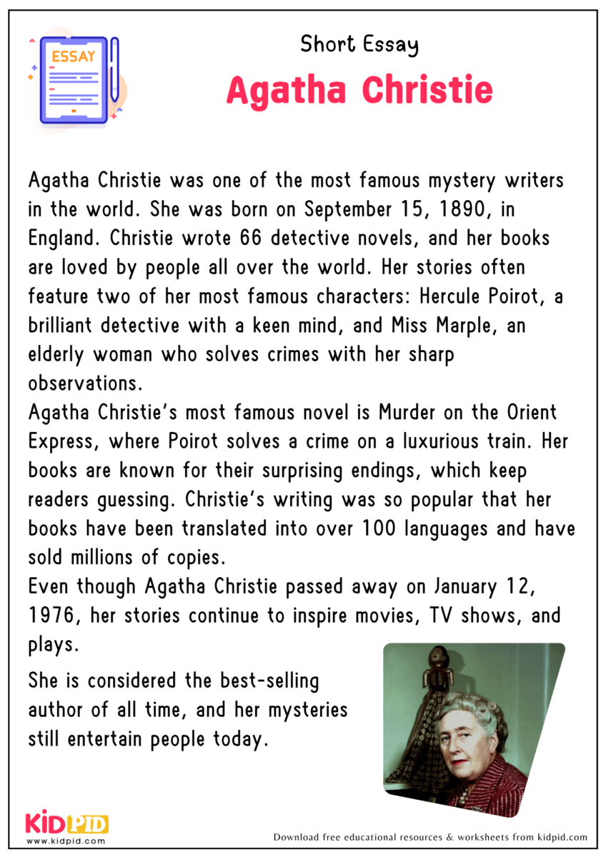 Essay - Agatha Christie - Kidpid