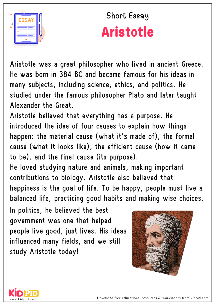 Essay - Aristotle - Kidpid