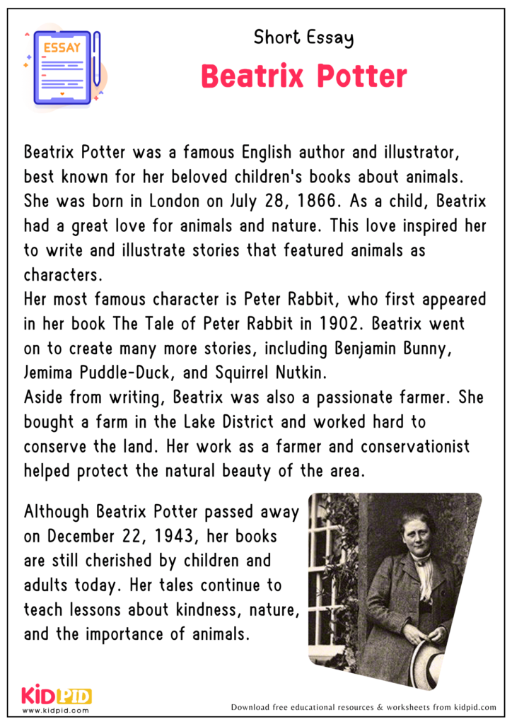 Essay - Beatrix Potter - Kidpid